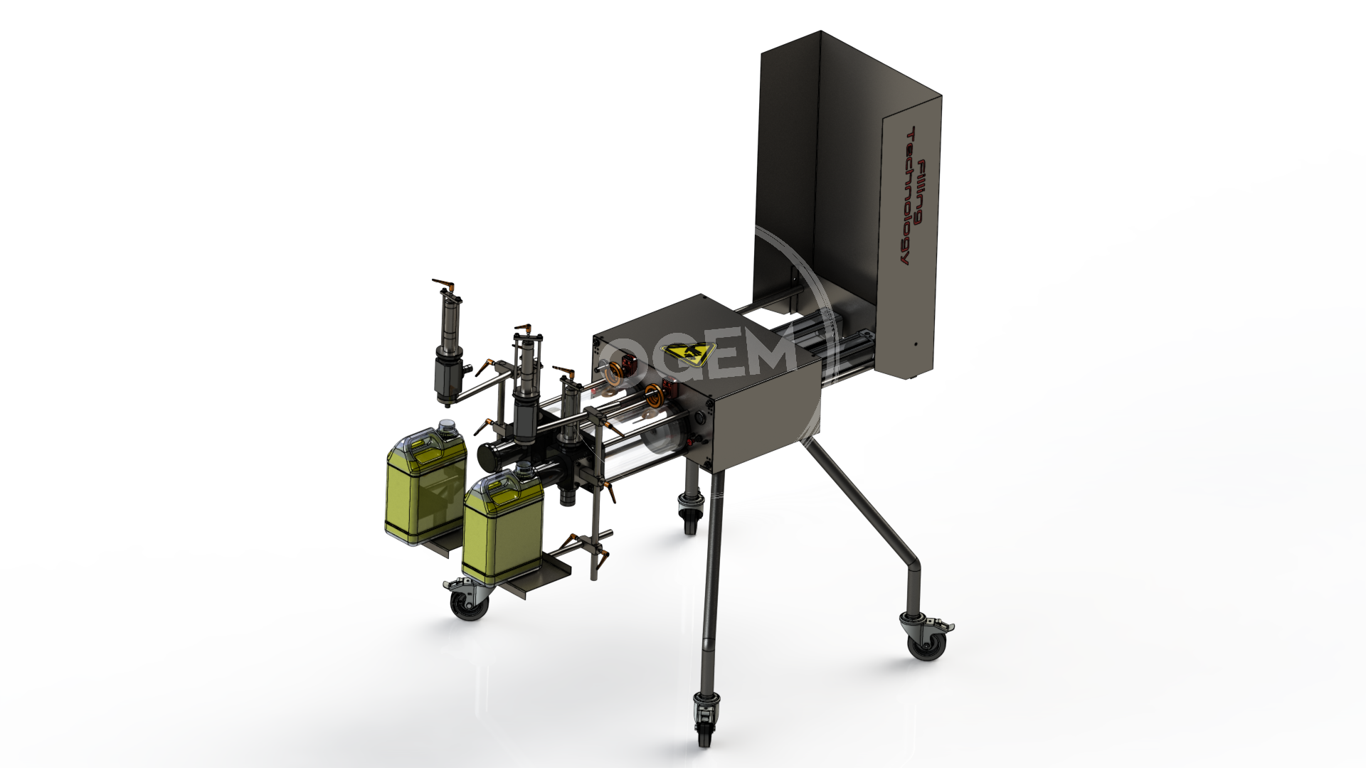 OGEM PVC《H System》 Semi-Automatic Acid & Caustic Filling Machine – OGEM ...