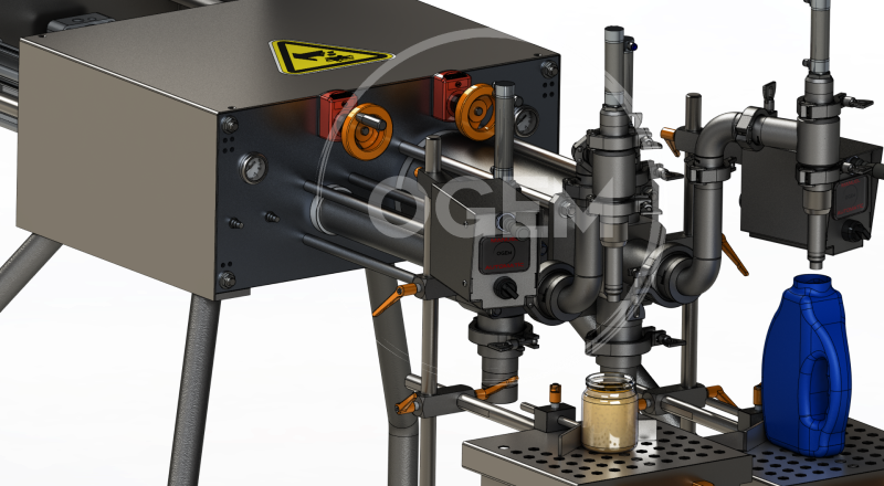 OGEM PVC《H System》 Semi-Automatic Acid & Caustic Filling Machine – OGEM ...